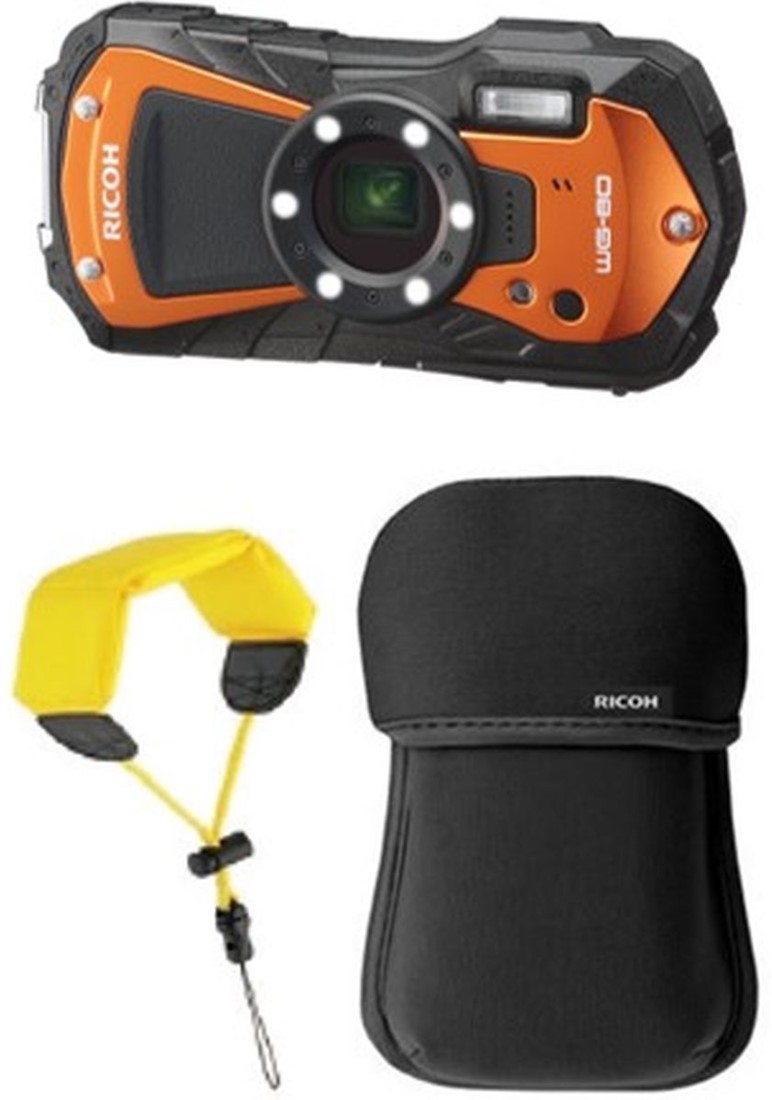 WG-80 Orange KIT + Floating Strap + Neoprene Case Foto de Vakman
