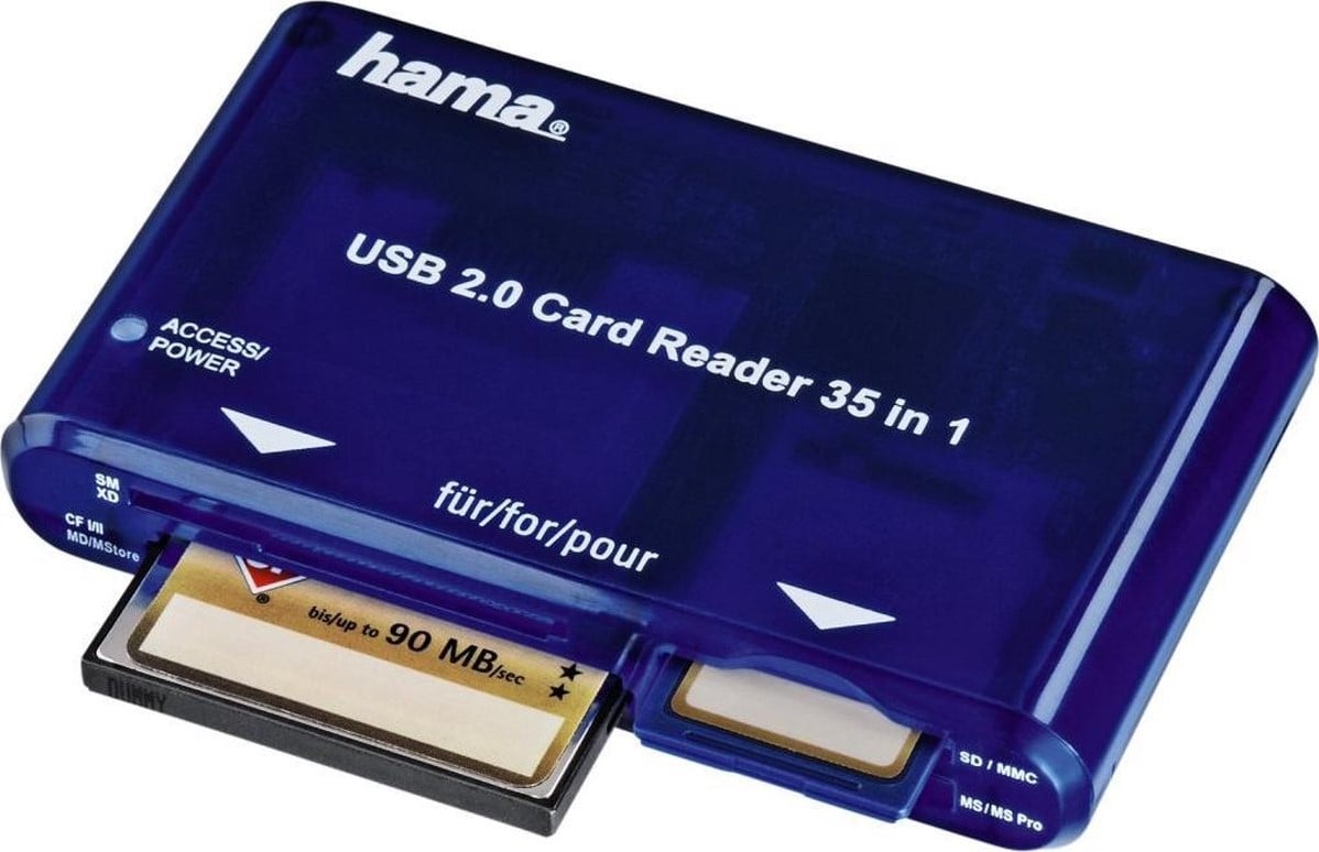 Hama 35 in 1 USB 2.0 Multi Card Reader SD/CF/MS/xD/SM Foto de Vakman