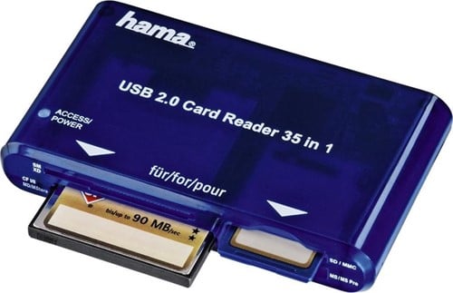 Hama 35 in 1 USB 2.0 Multi Card Reader SD/CF/MS/xD/SM Foto de Vakman