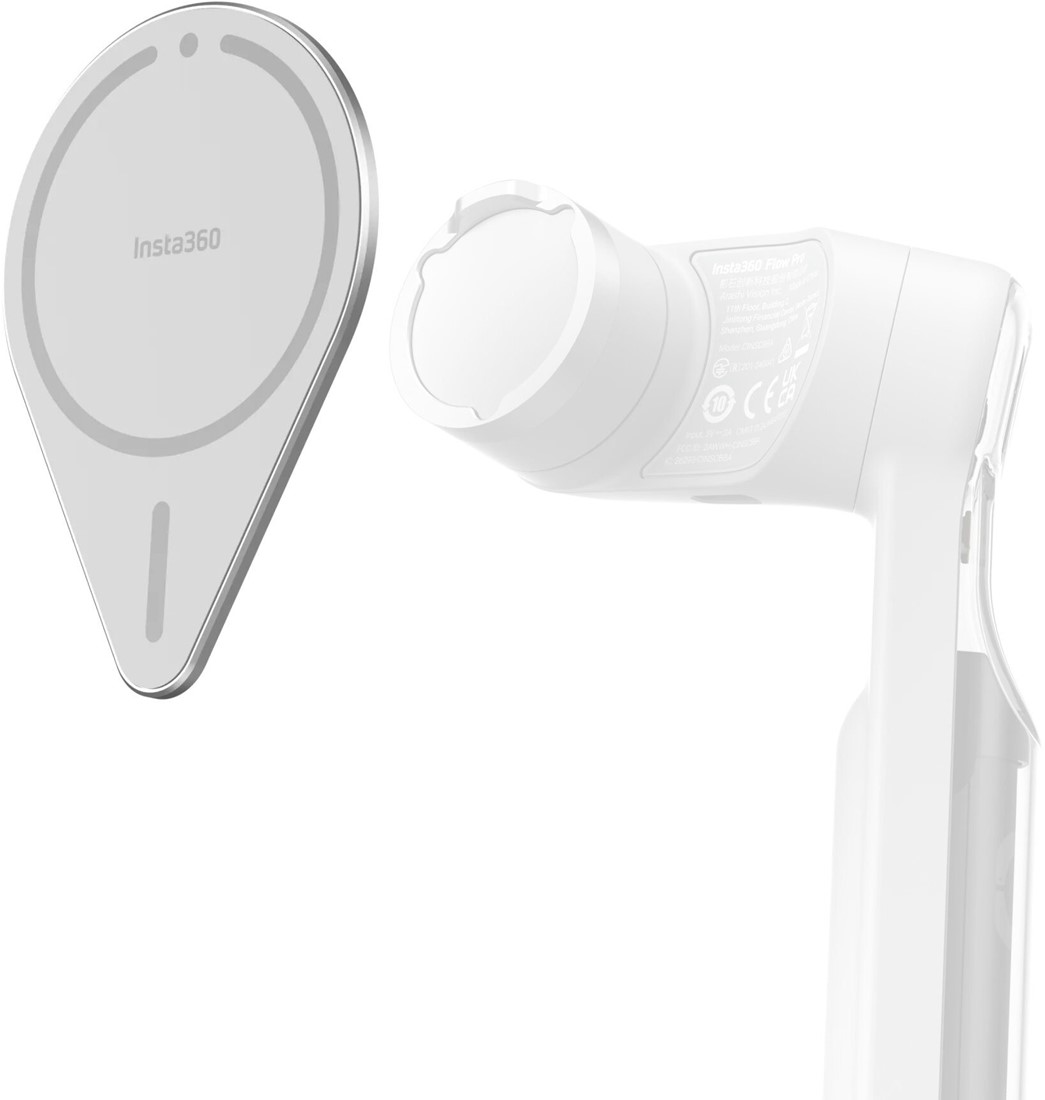 Insta360 Flow 2 Pro Magnetic Phone Clamp (Summit White) Foto de Vakman