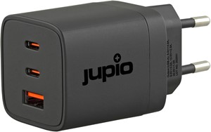 Jupio Triple USB/ USB-C (2C1A) GaN Charger 65W Foto de Vakman
